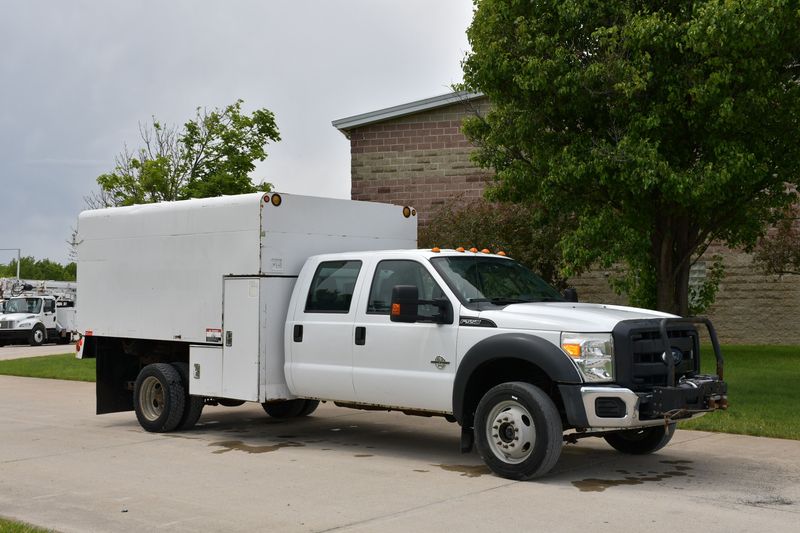 2014 FORD F550 EXTENDED CAB 4X4 11 FT ARBORTECH CHIP BODY ** UNDER CDL